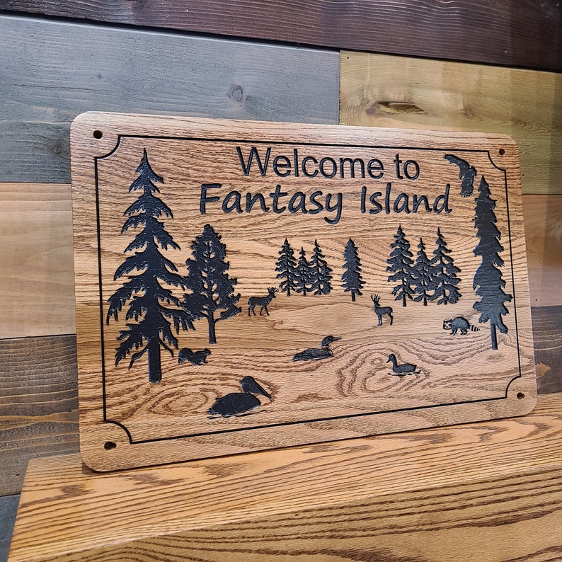 Critters Family Cabin Signs, Welcome or Lake Home Signs, Personalized ...