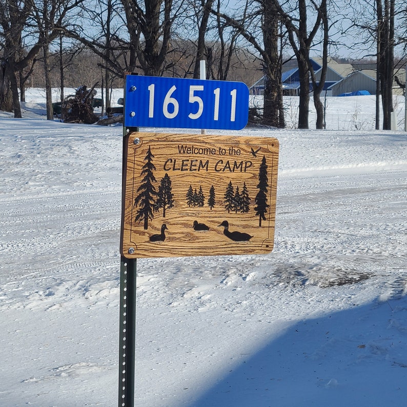 Ducks and Trees Family Cabin Signs, Welcome or Lake Home Signs ...