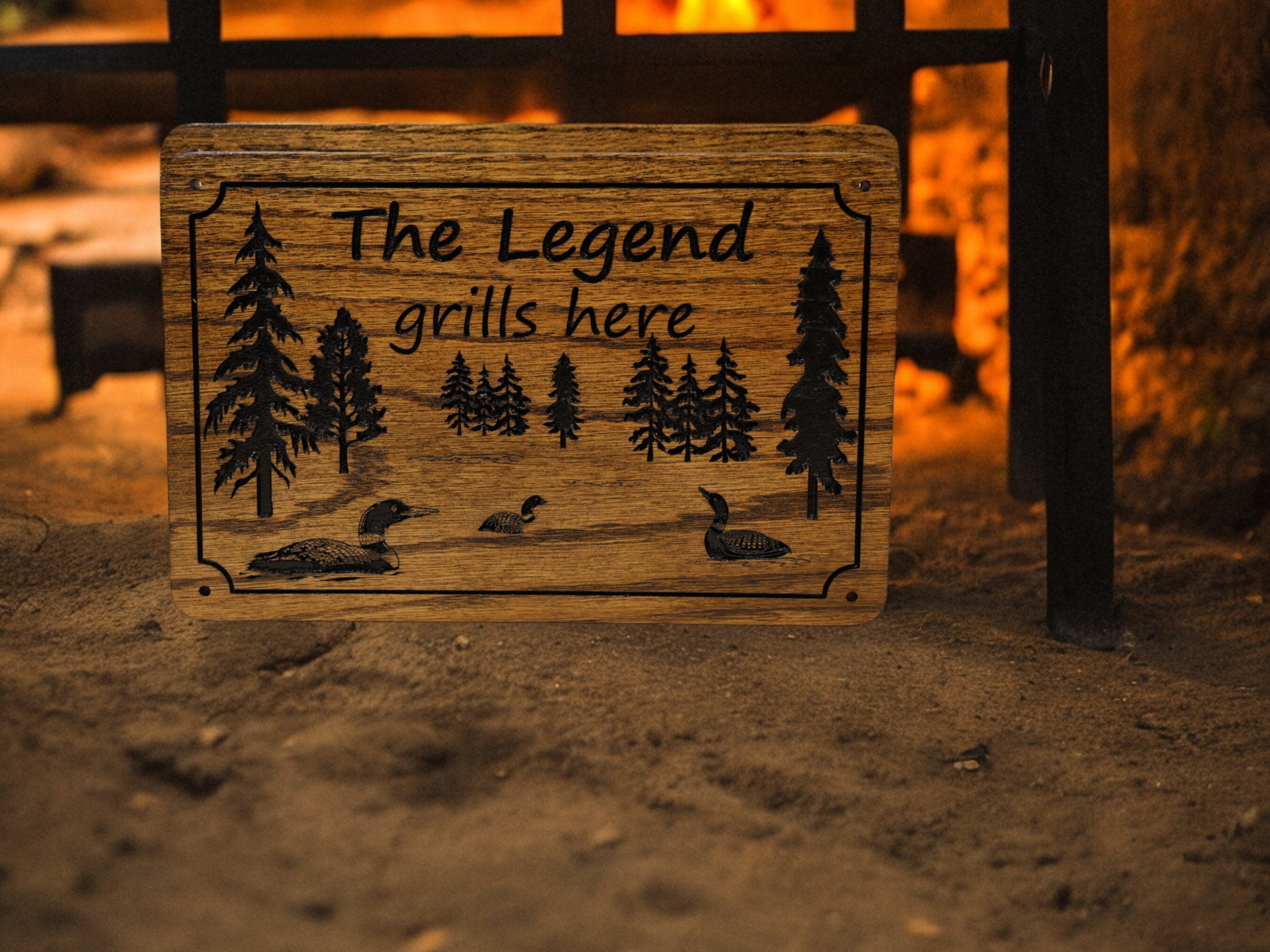 Loons and Trees Family Cabin Signs, Welcome or Lake Home Signs ...
