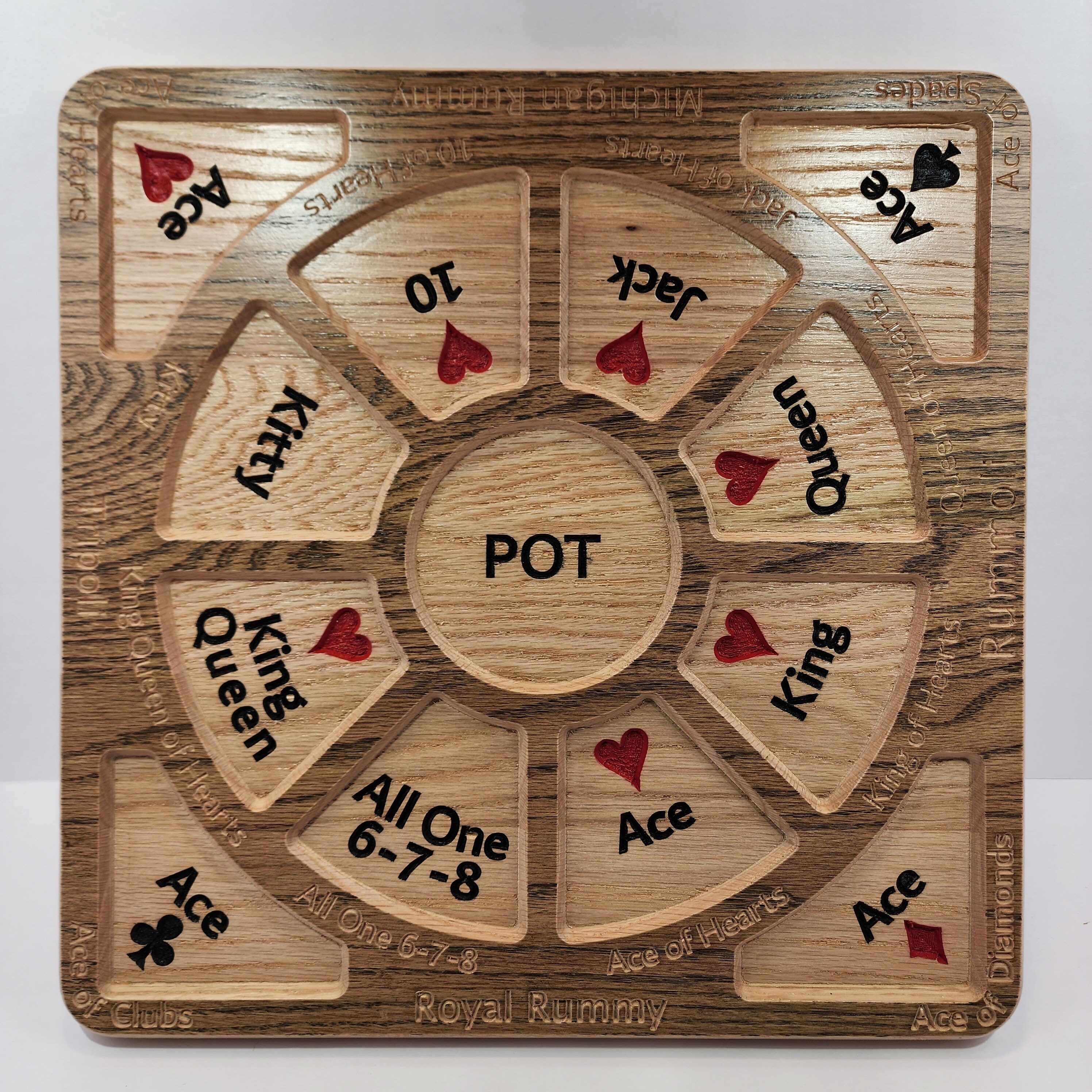 Limited Edition Solid Oak Tripoli, Michigan Rummy or Rummoli – Fast ...