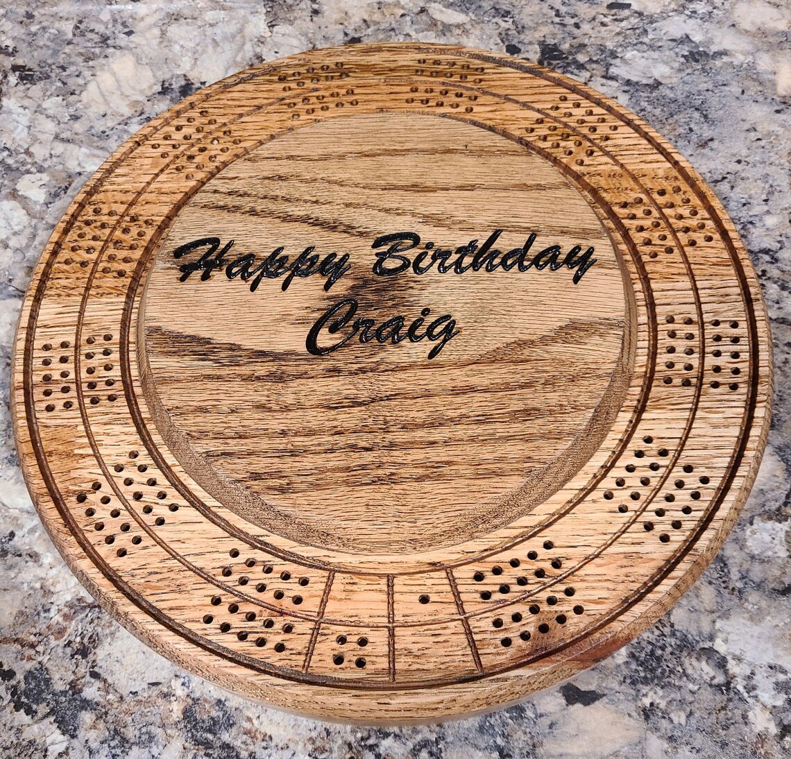 Round Cribbage Board With Custom Lid – Fast Free Domestic Shipping - Etsy