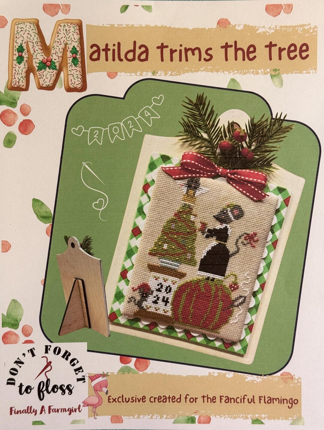 Matilda Trims the Tree....- Designed by Chrissy @finally a Farmgirl - Etsy
