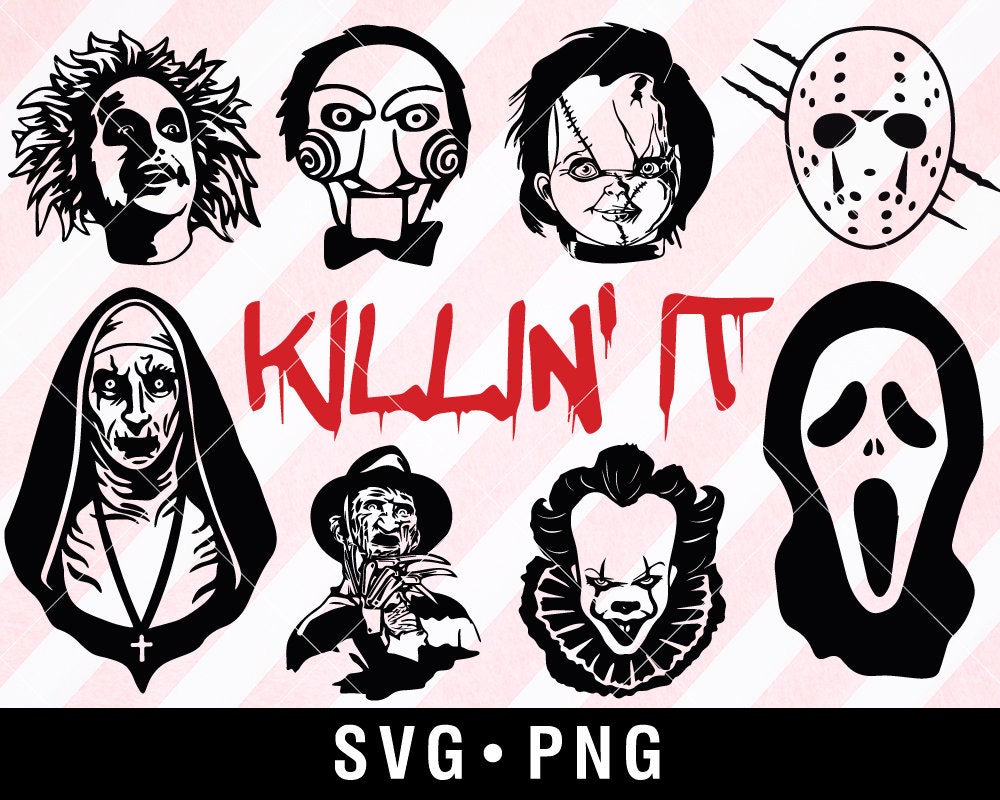 Horror Movie Charaktere SVG Bundle Svg Cricut svg svg | Etsy