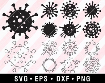 Virus Svg | Etsy