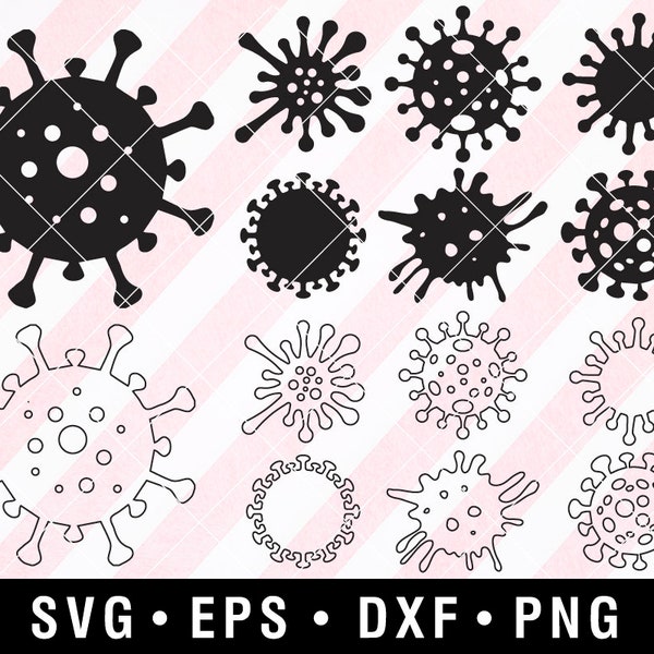 Virus Svg - Etsy