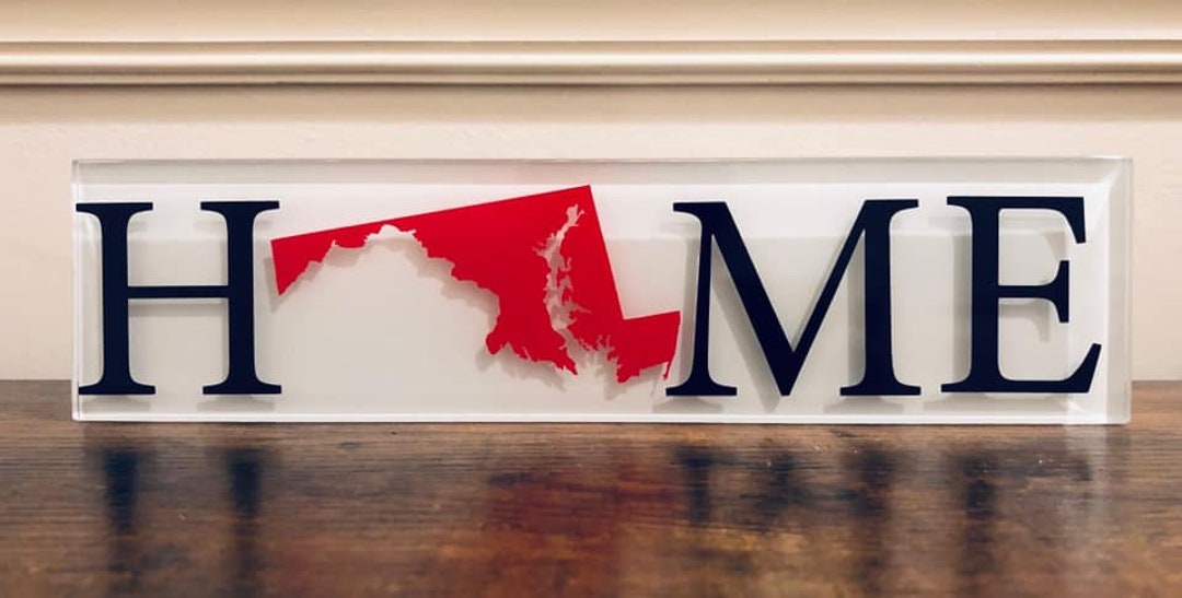 Maryland Home Tile Sign - Etsy