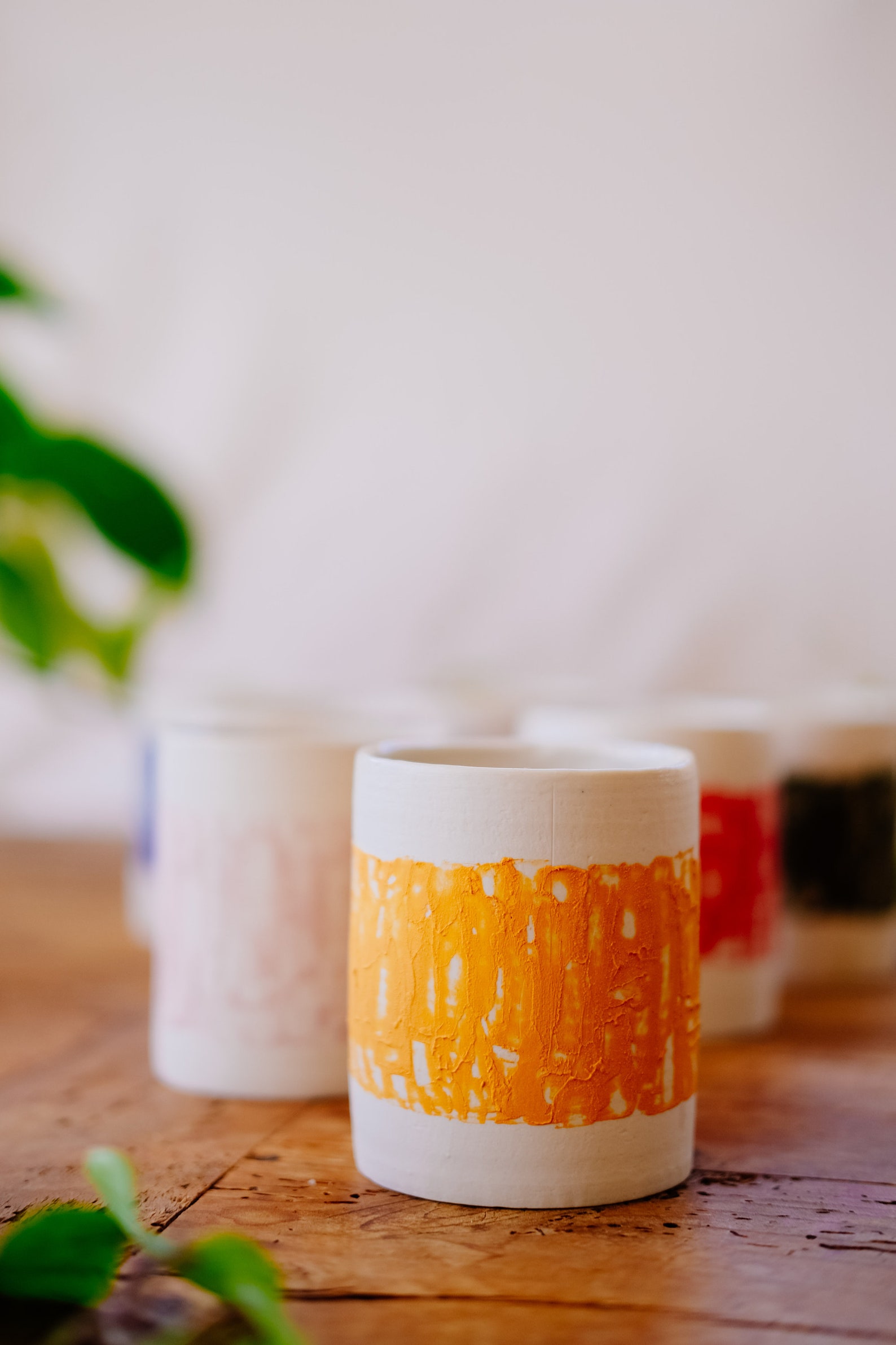 Large Colorful Bohemian Porcelain Cups - Etsy
