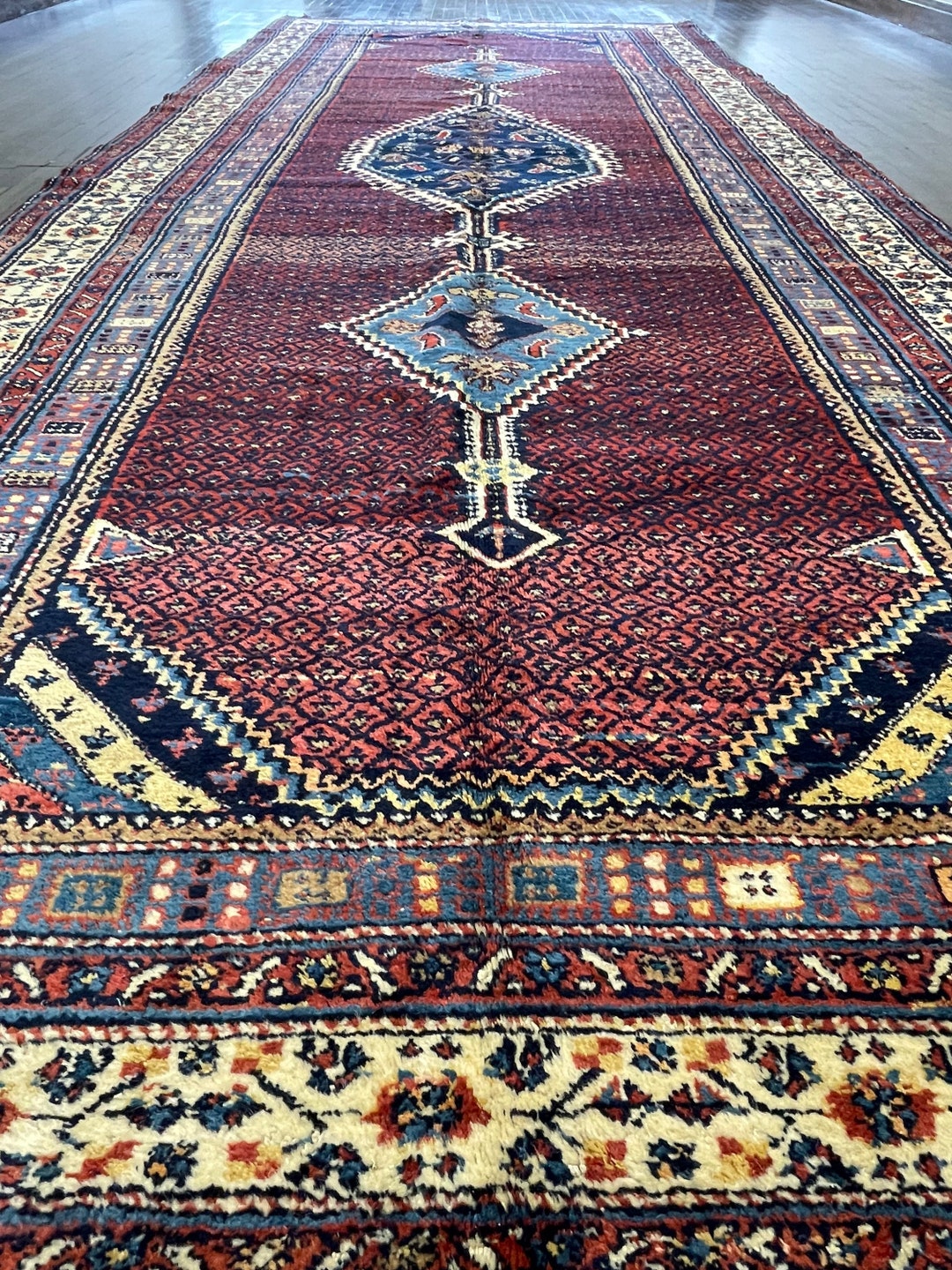 Antique Kurdish Corridor Rug Circa 1920 6’7x16’ - Etsy