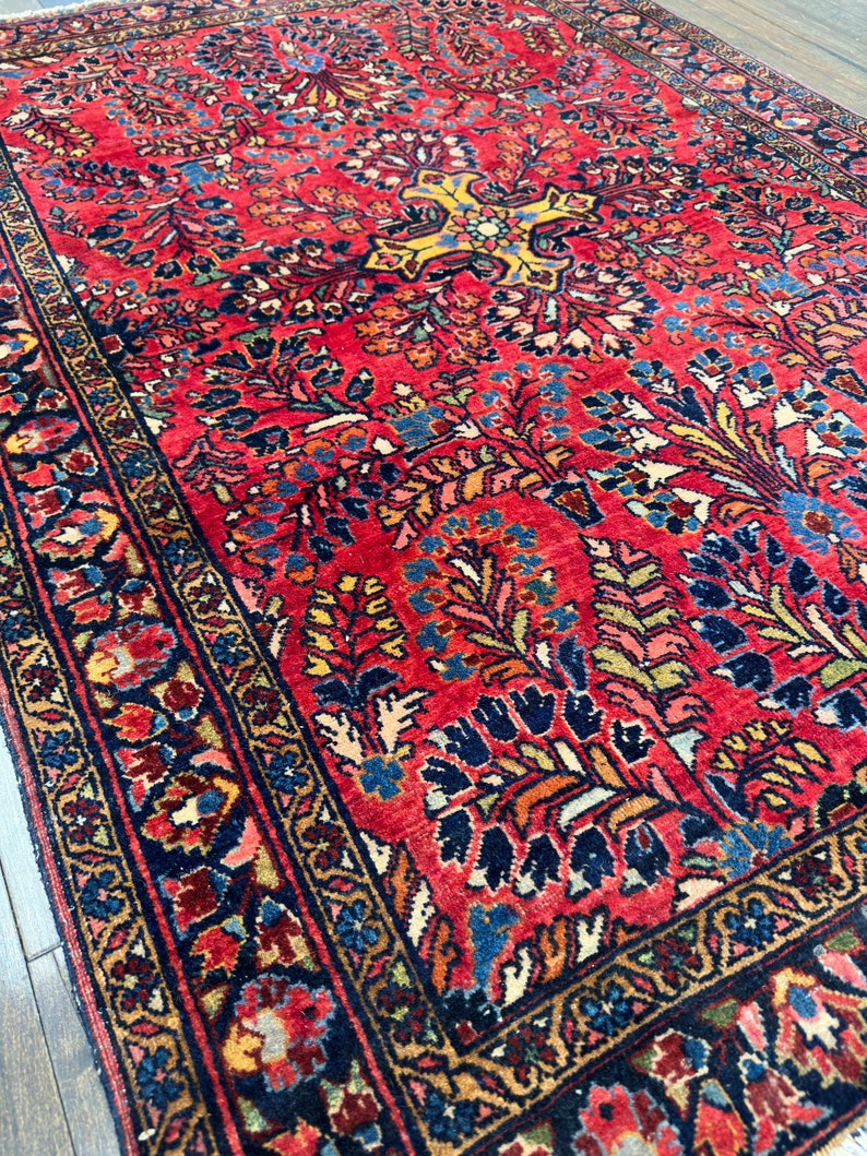 Beautiful Antique Sarouk Circa 1920 35x48 - Etsy