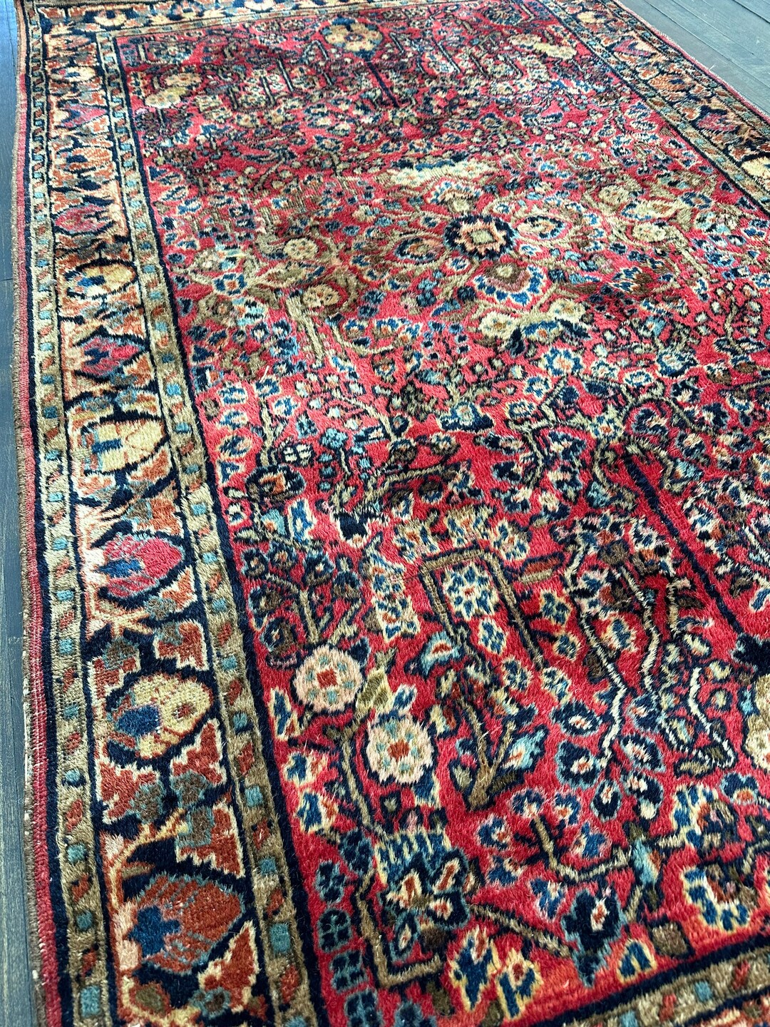 Antique Sarouk Rug 3’7x5’8” Circa 1930 - Etsy