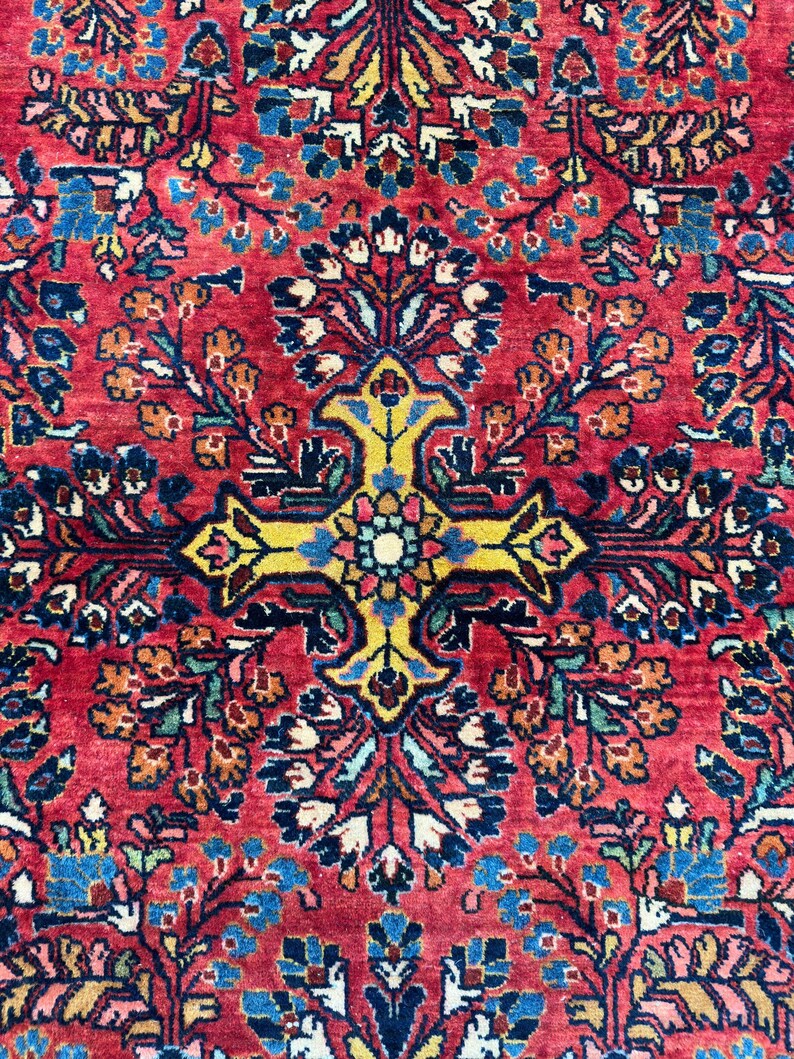 Beautiful Antique Sarouk Circa 1920 35x48 - Etsy