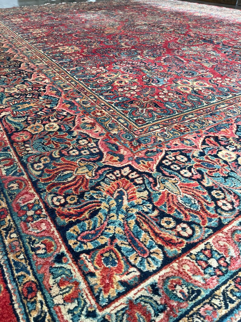 Flawless Sarouk Rug 12x14 Circa 1920 - Etsy
