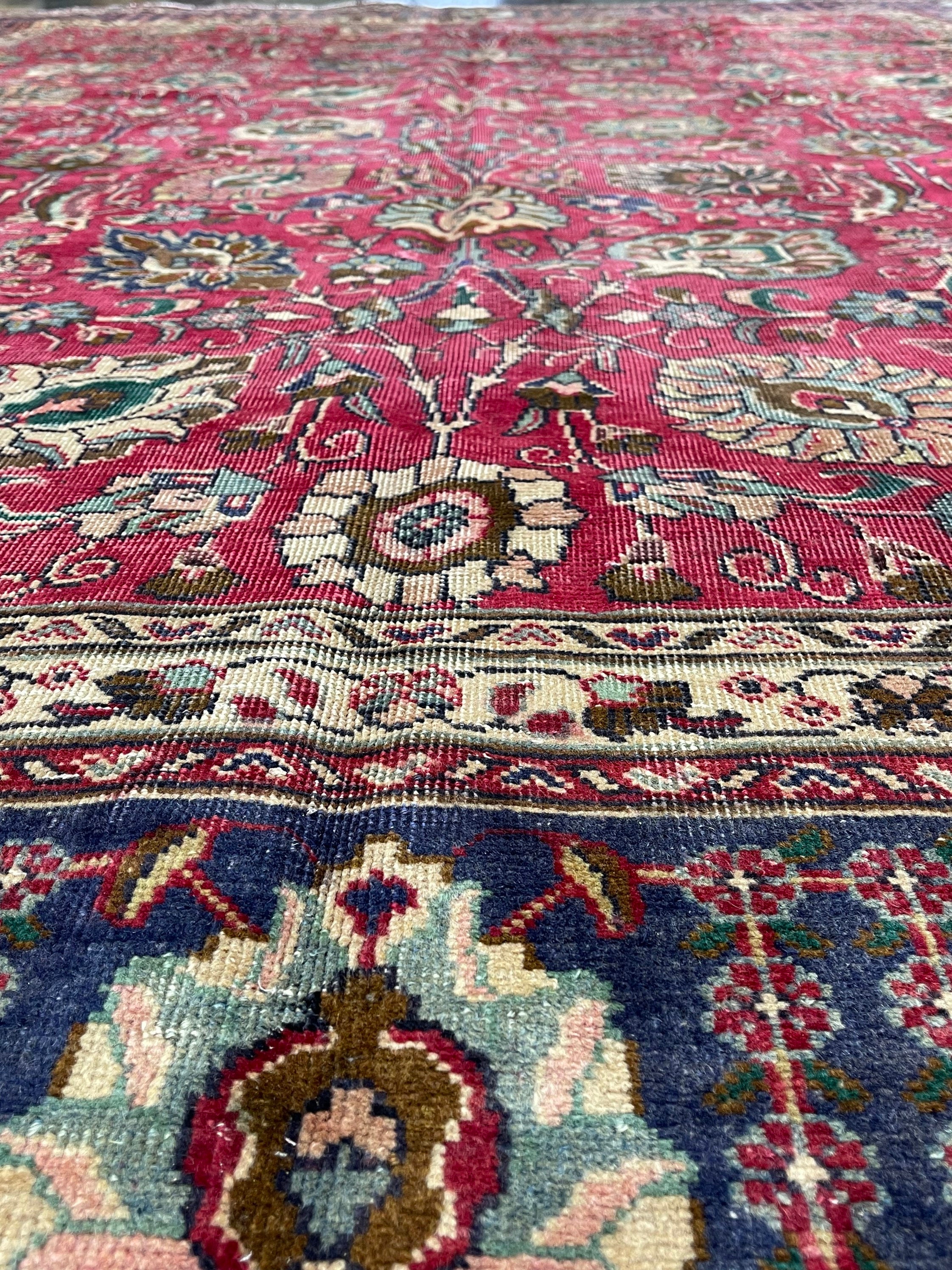 Antique Beautiful Rug Circa 1930 95x125 Magenta - Etsy