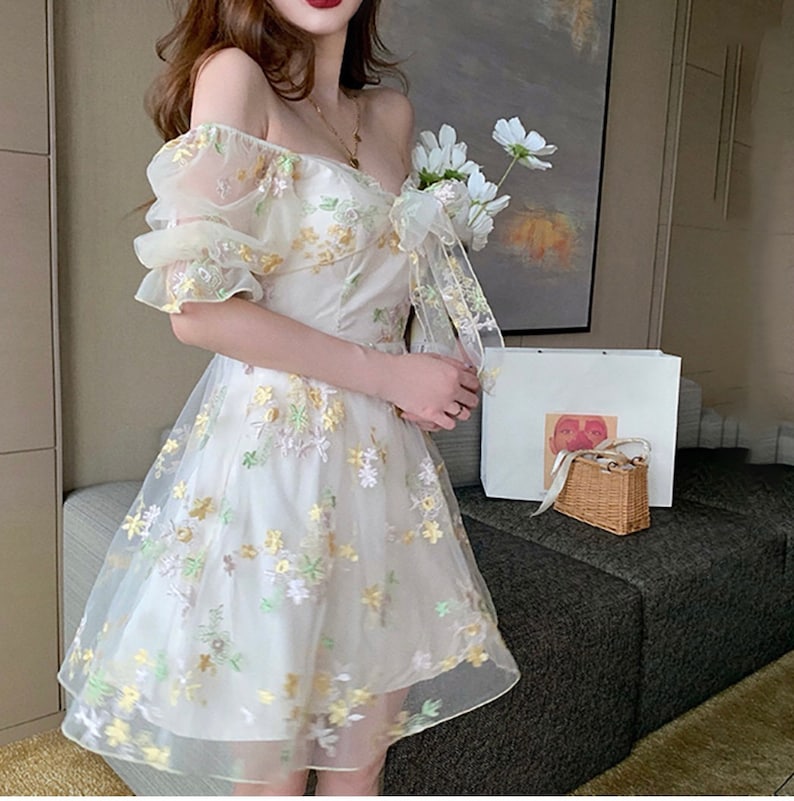 Elegant Vintage Sexy Floral Sundresses Women Summer Dress Cute Etsy