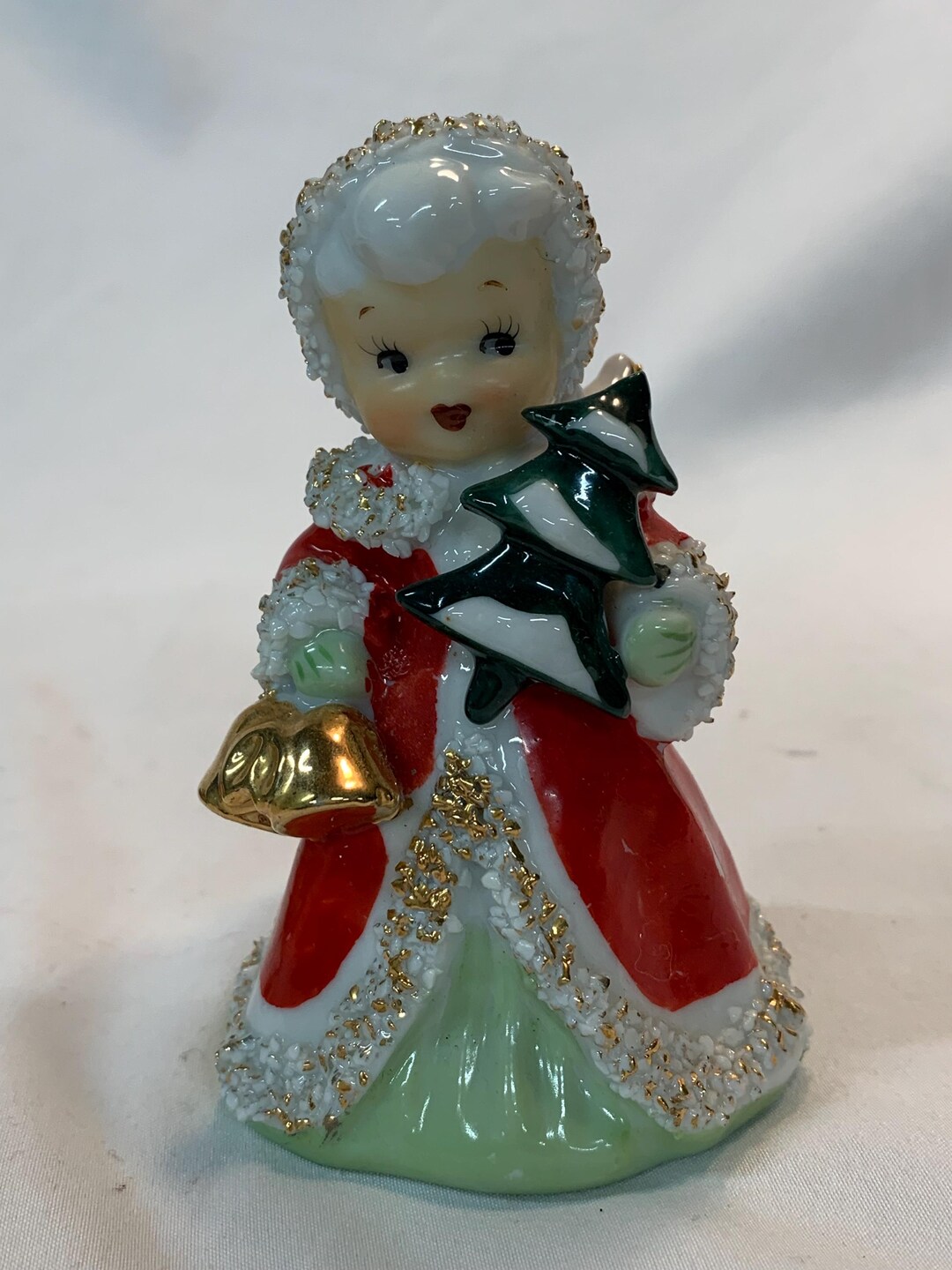 Vintage Lefton Christmas Angel Bell - Etsy