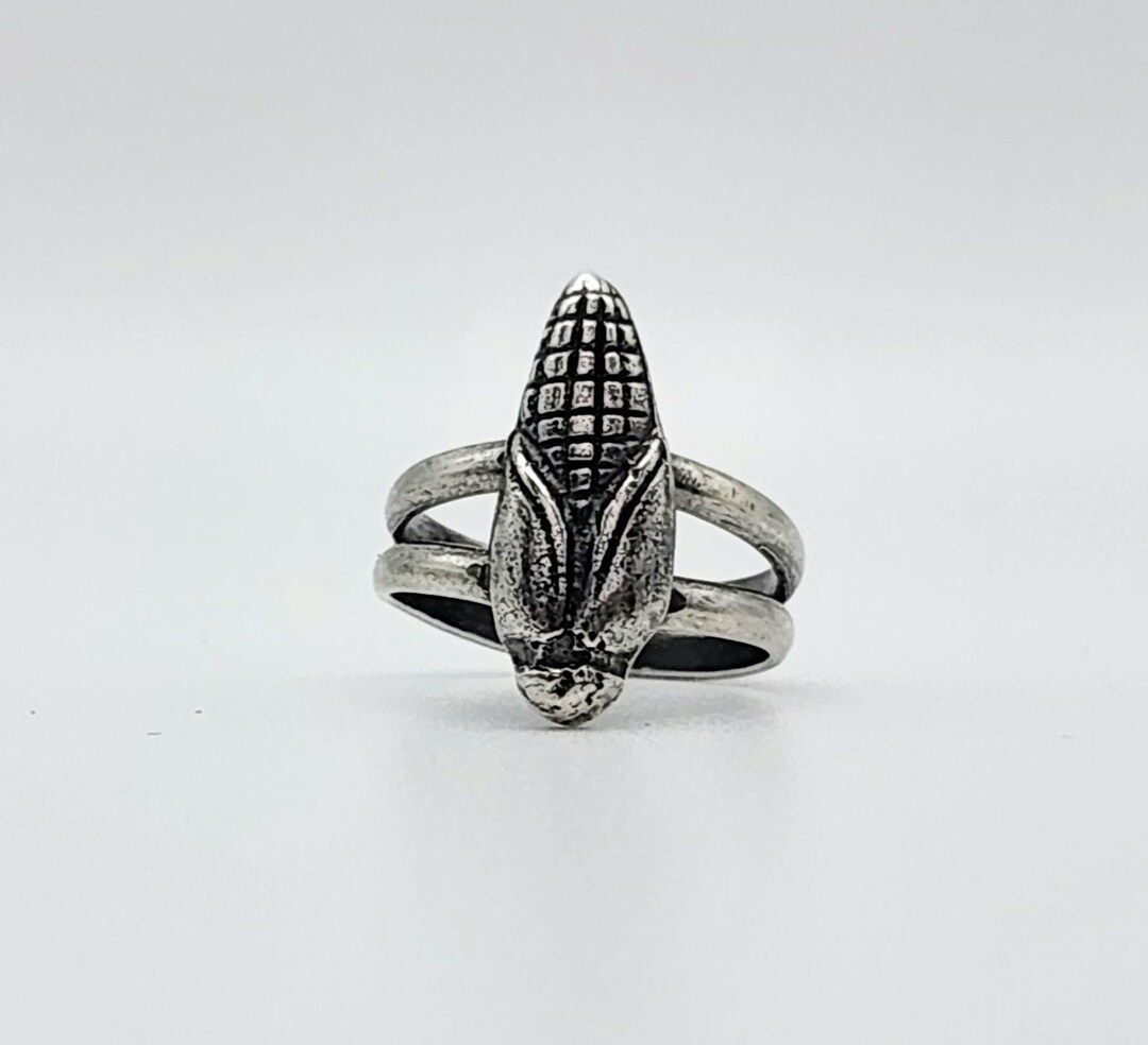 Corn Ring | Corn Stock Silver | Maize Ring - Etsy