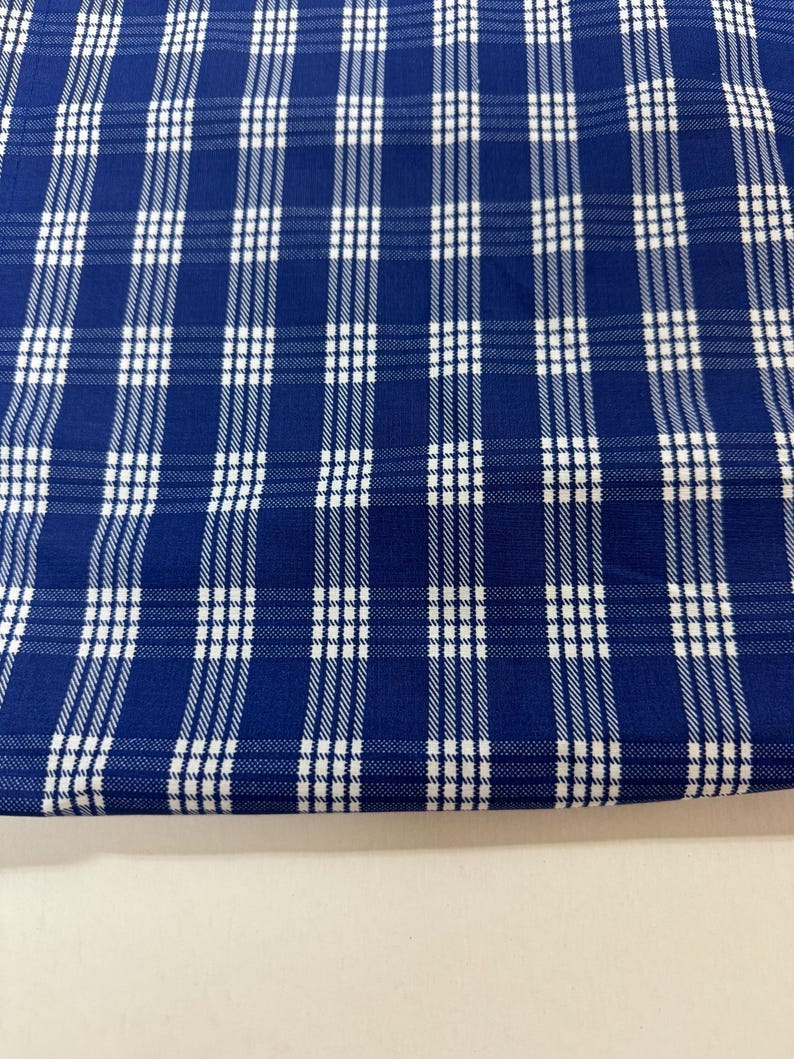 Poly-cotton Palaka Fabric by the Yard – Classic Hawaiian Check Plaid ...