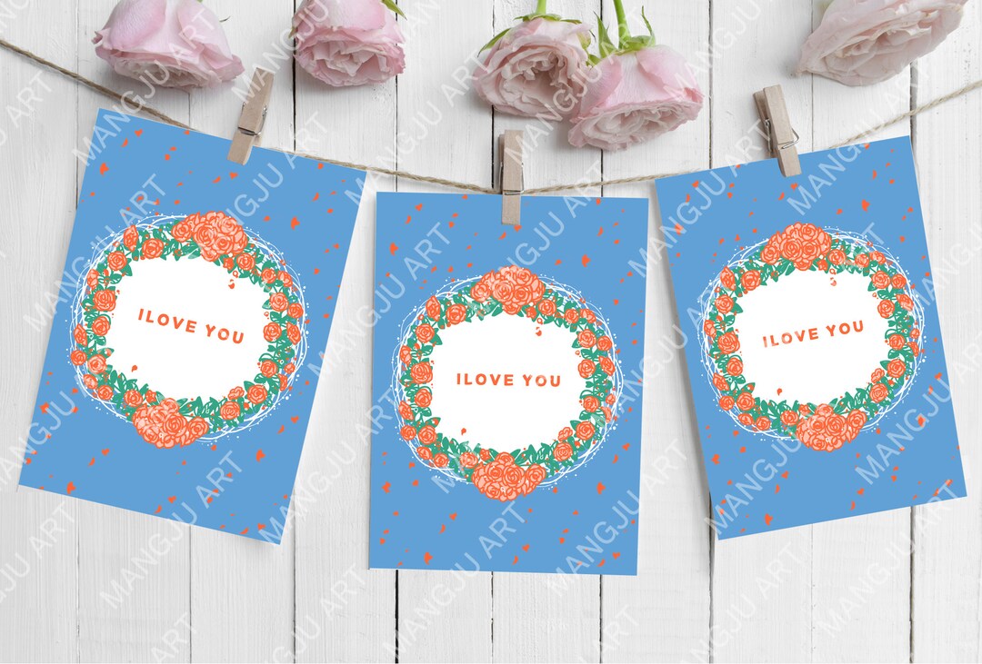 Printable Card,printable Love You Card,love Digital Card, Instant ...