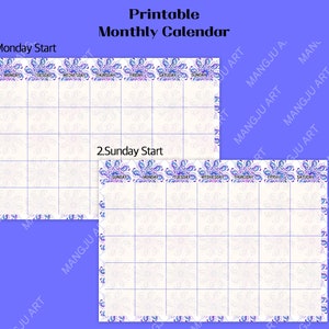 Printable Calendar | Monthly Calendar | Blank | Monthly Plan Calendar ...