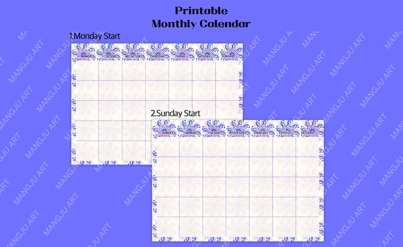 Printable Calendar | Monthly Calendar | Blank | Monthly Plan Calendar ...