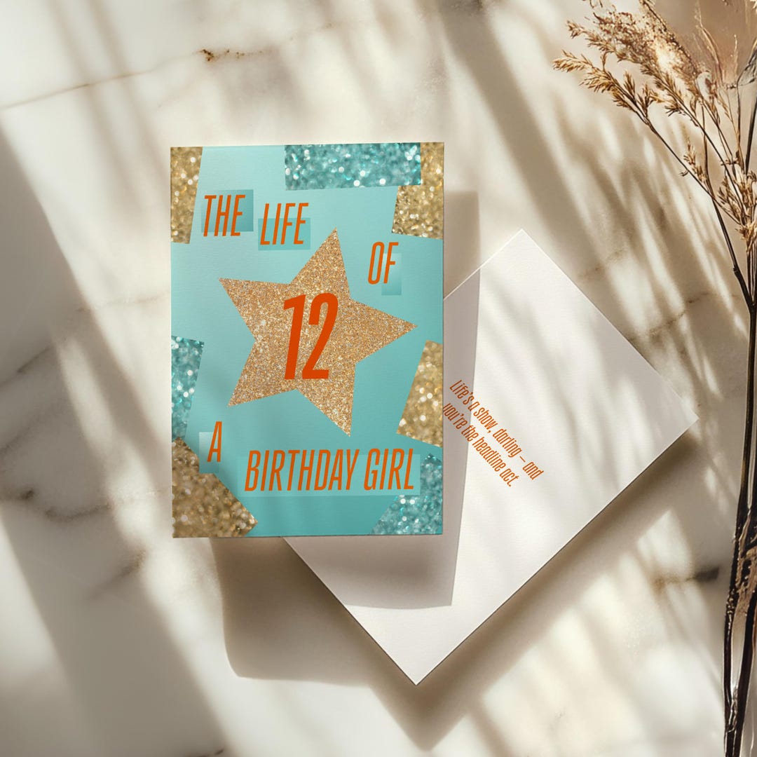 Taylor Swift Birthday Card: Showgirl Era, Swifty, Glitter, TS12 ...
