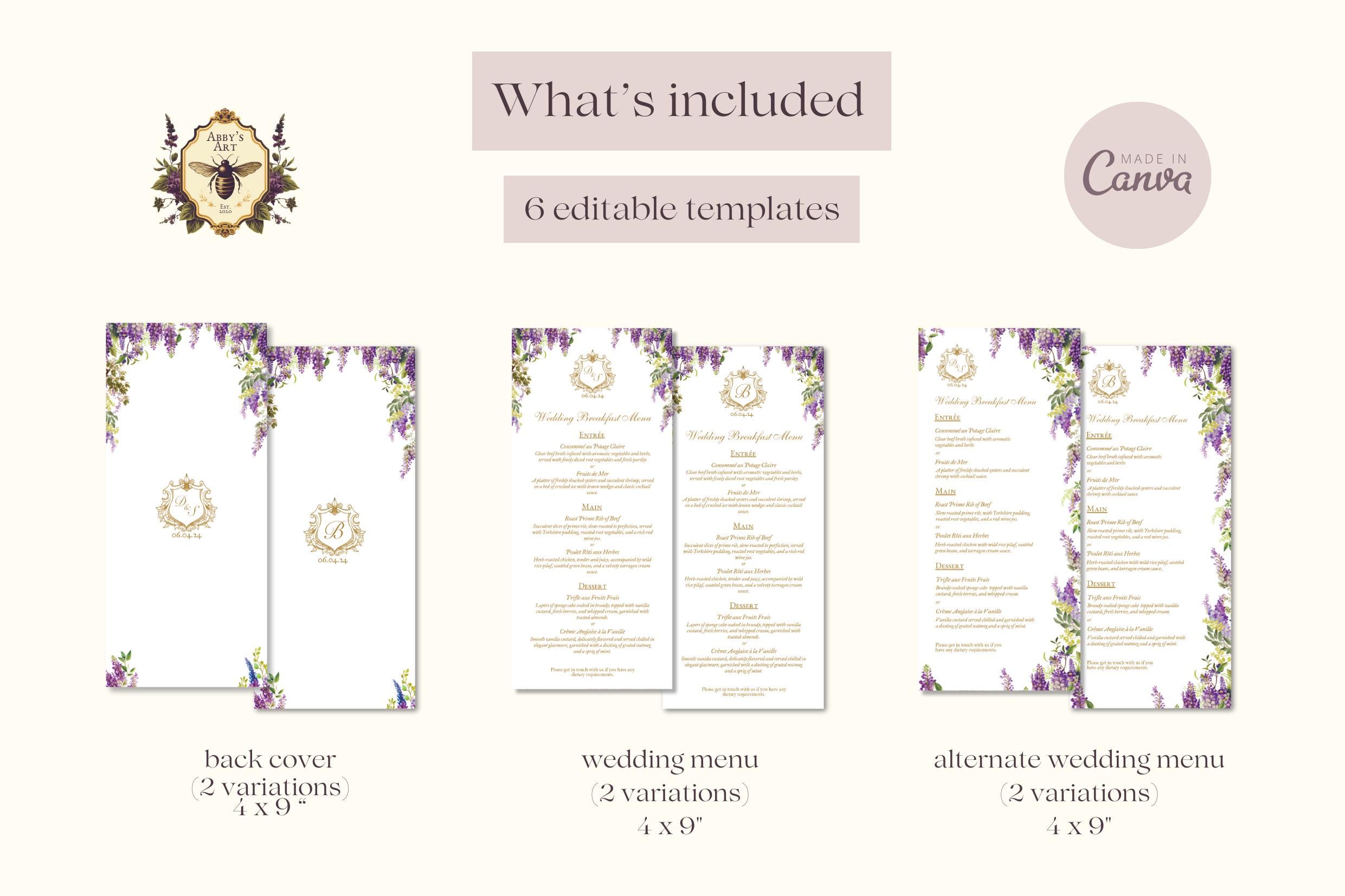 EDITABLE Bridgerton Canva Template, Wedding Menu, Invitation, Event ...