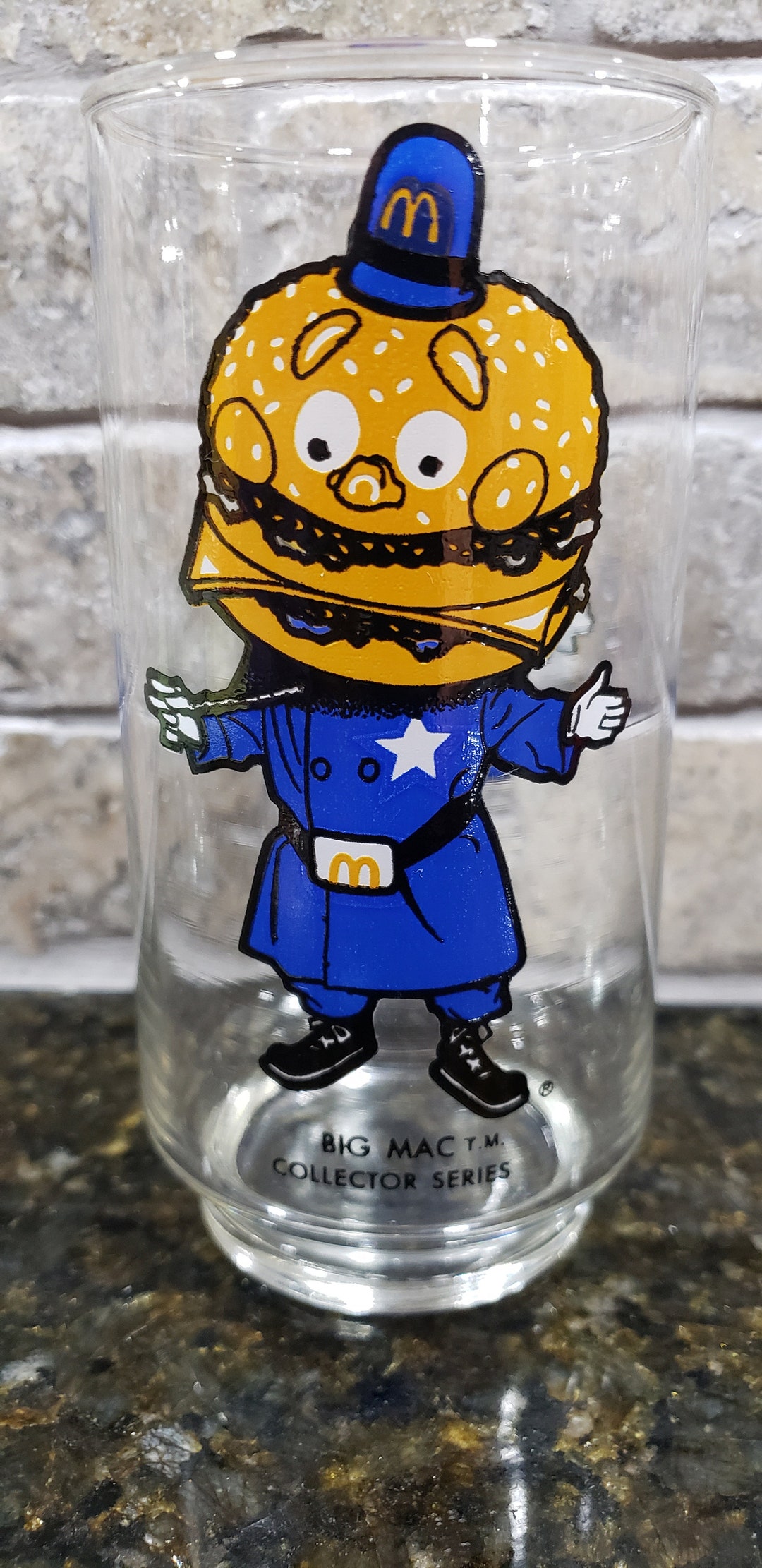 Mcdonald's Glasses Big Mac Set of 2 Collector Series - Etsy