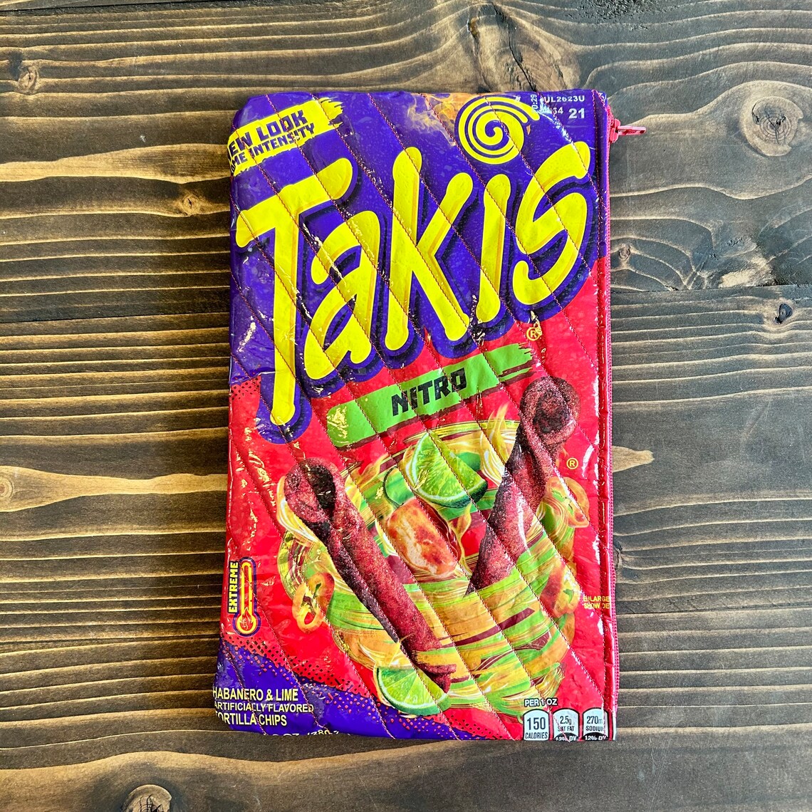 Upcycle Takis blue Heat fuego - Etsy