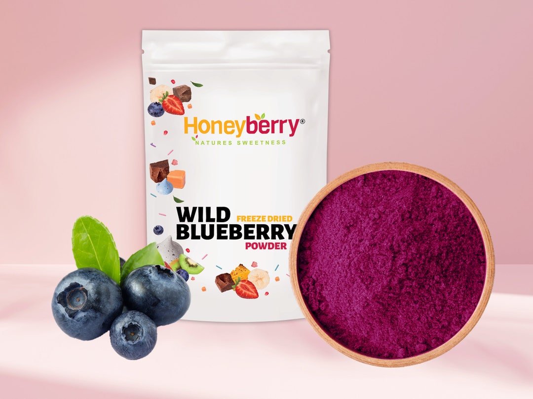 FREEZE DRIED Wild BLUEBERRY Powder 100g - Finely Milled Dehydrated ...