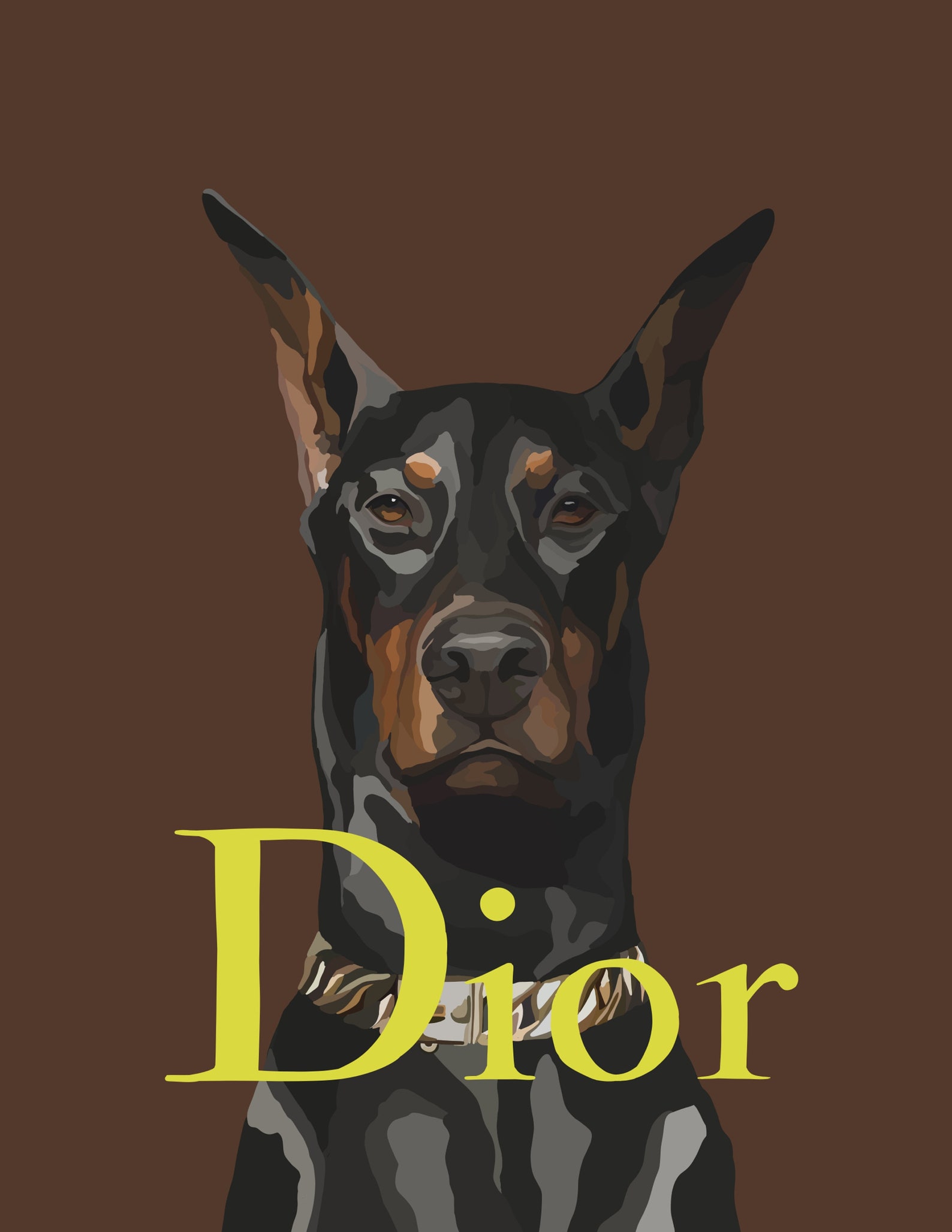 Dior Dobermann Print Gallery Wall Bedroom Print Hallway | Etsy