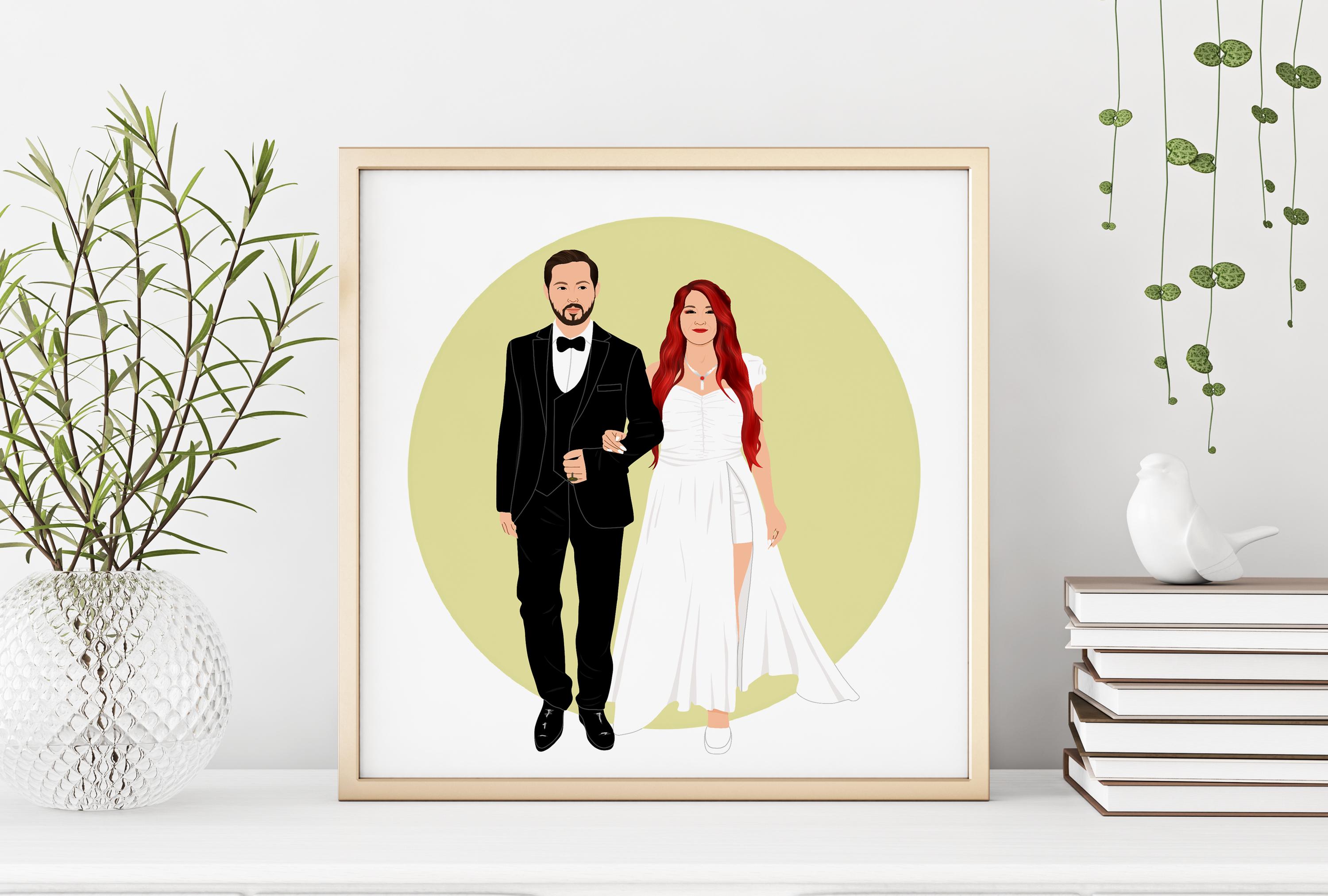 Digital Portrait, Portrait From Photo, Couples Gift - Etsy