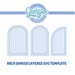 Arch Shaker SVG Files | 3D Cake Topper SVG | Boho Arch Template - Etsy
