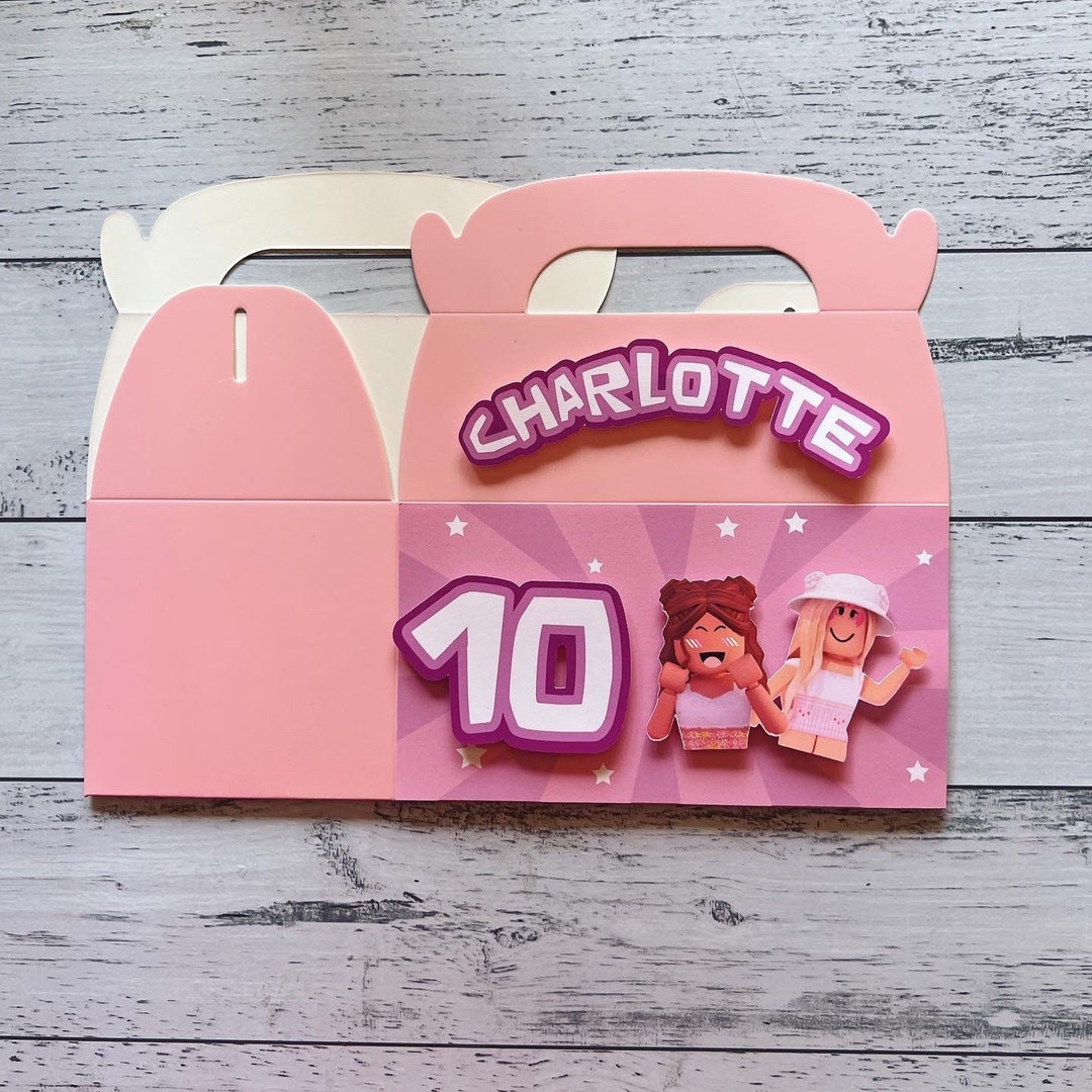Roblox Party Boxes | Party Favours | Gift Boxes | Cake Topper | Roblox ...