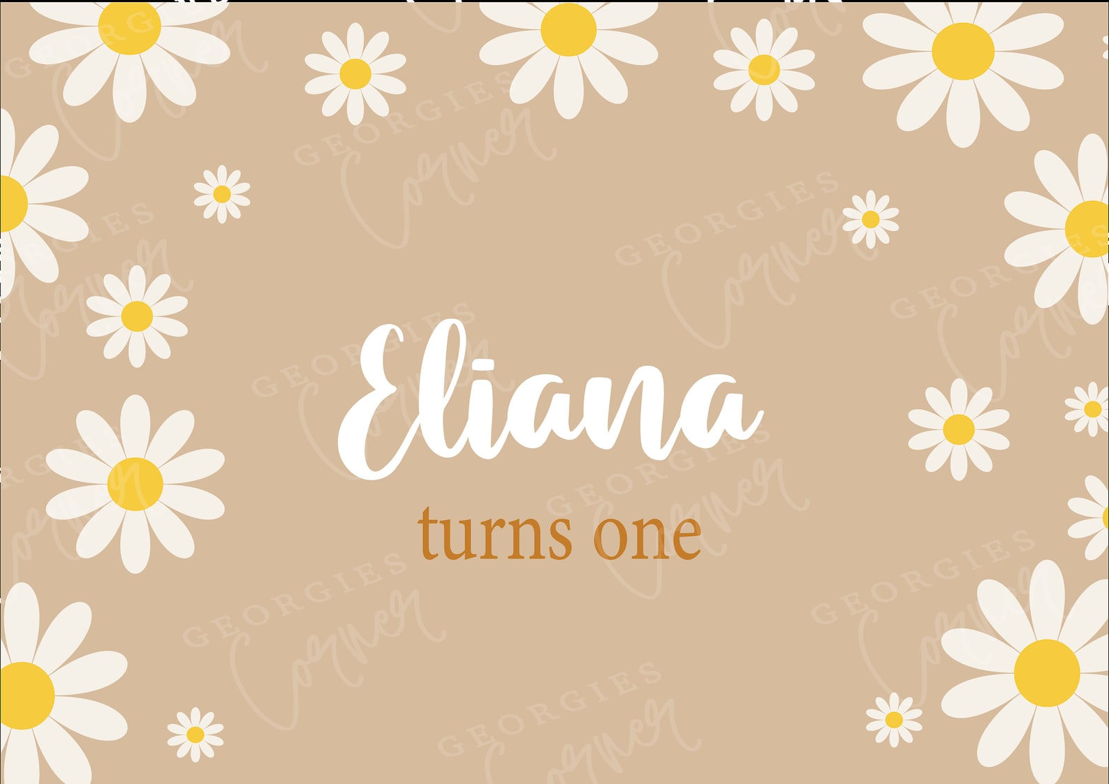 Daisy Cake Topper First Birthday Daisy Theme First - Etsy
