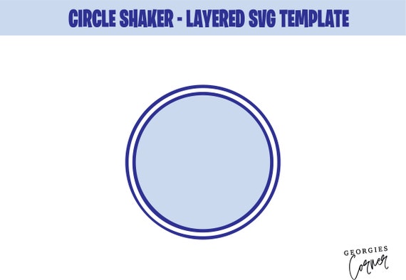 Circle Shaker SVG File Shaker Cake Topper SVG - Etsy