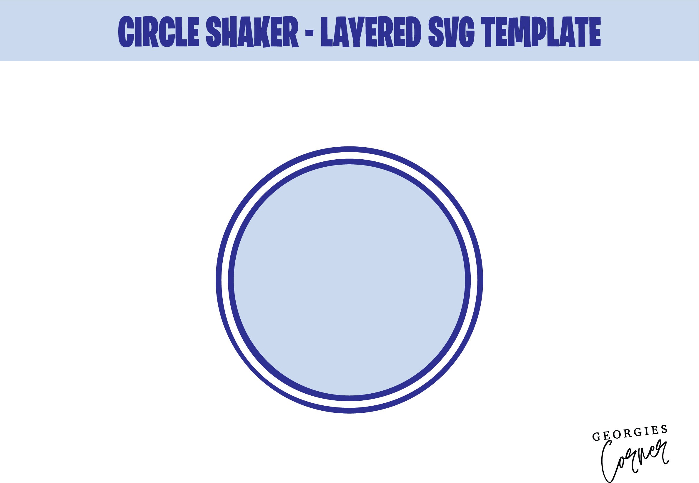 Circle Shaker SVG File Shaker Cake Topper SVG - Etsy