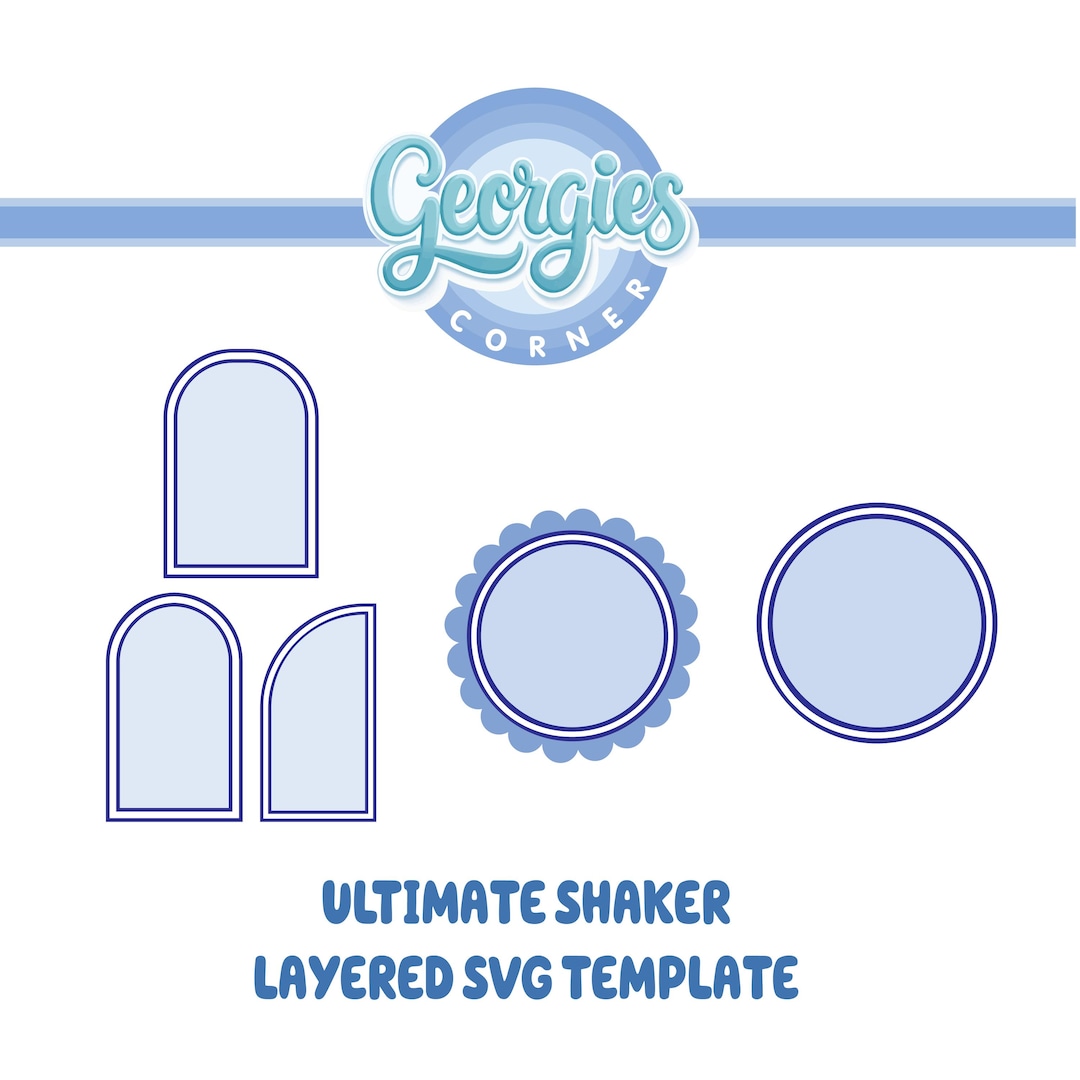 Shaker Bundle SVG Cake Topper | Shape Shaker Bundle | Digital Downloads ...