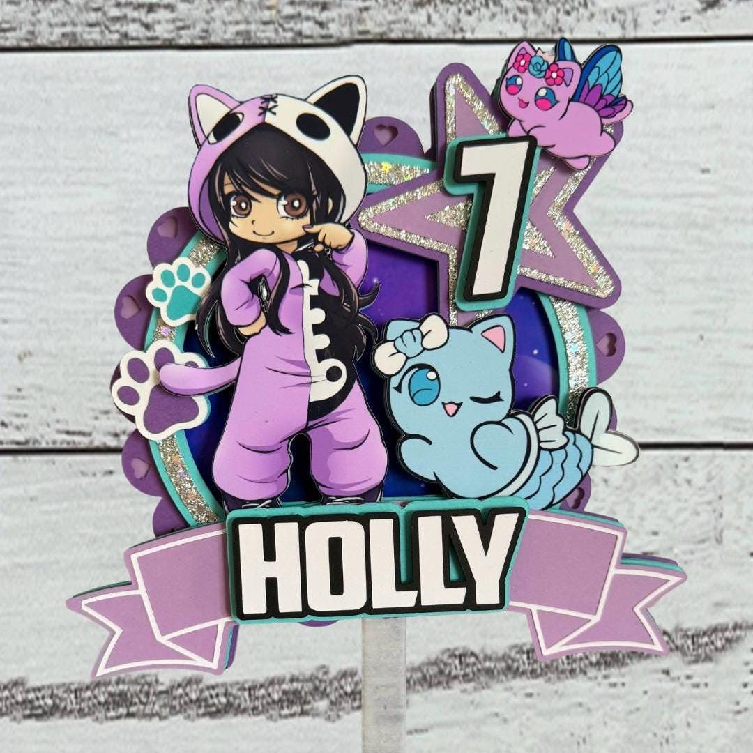 Aphmau Cake Topper | Aphmau Cake | Aphmau Birthday | Aphmau Party ...
