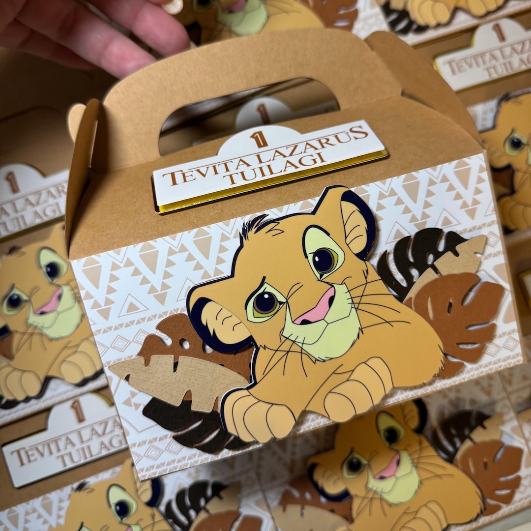 Lion King Party Boxes | Party Favours | Gift Boxes | Lion King Theme ...
