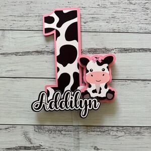 Holy Cow Im One Holy Cow Im One Cake Topper First Birthday Party Holy ...
