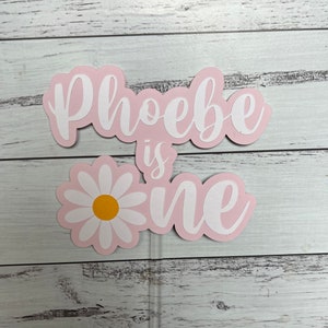 Daisy Cake Topper | First Birthday | Daisy Theme | First Birthday Cake ...