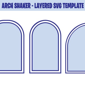 Arch Shaker SVG Files 3D Cake Topper SVG Boho Arch Template - Etsy