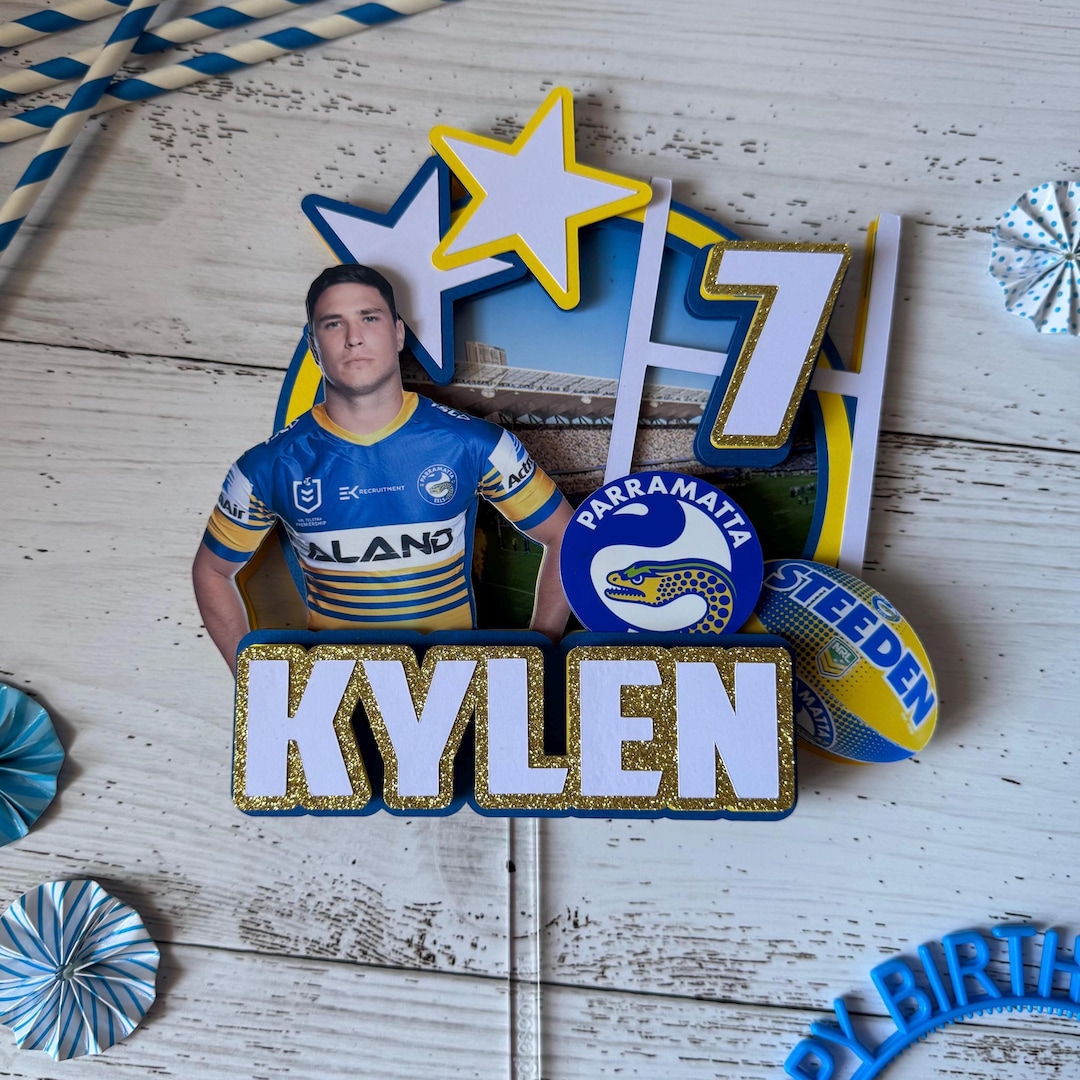 Parramatta Eels Cake Topper | Parramatta Eels Cake | NRL Cake Topper ...