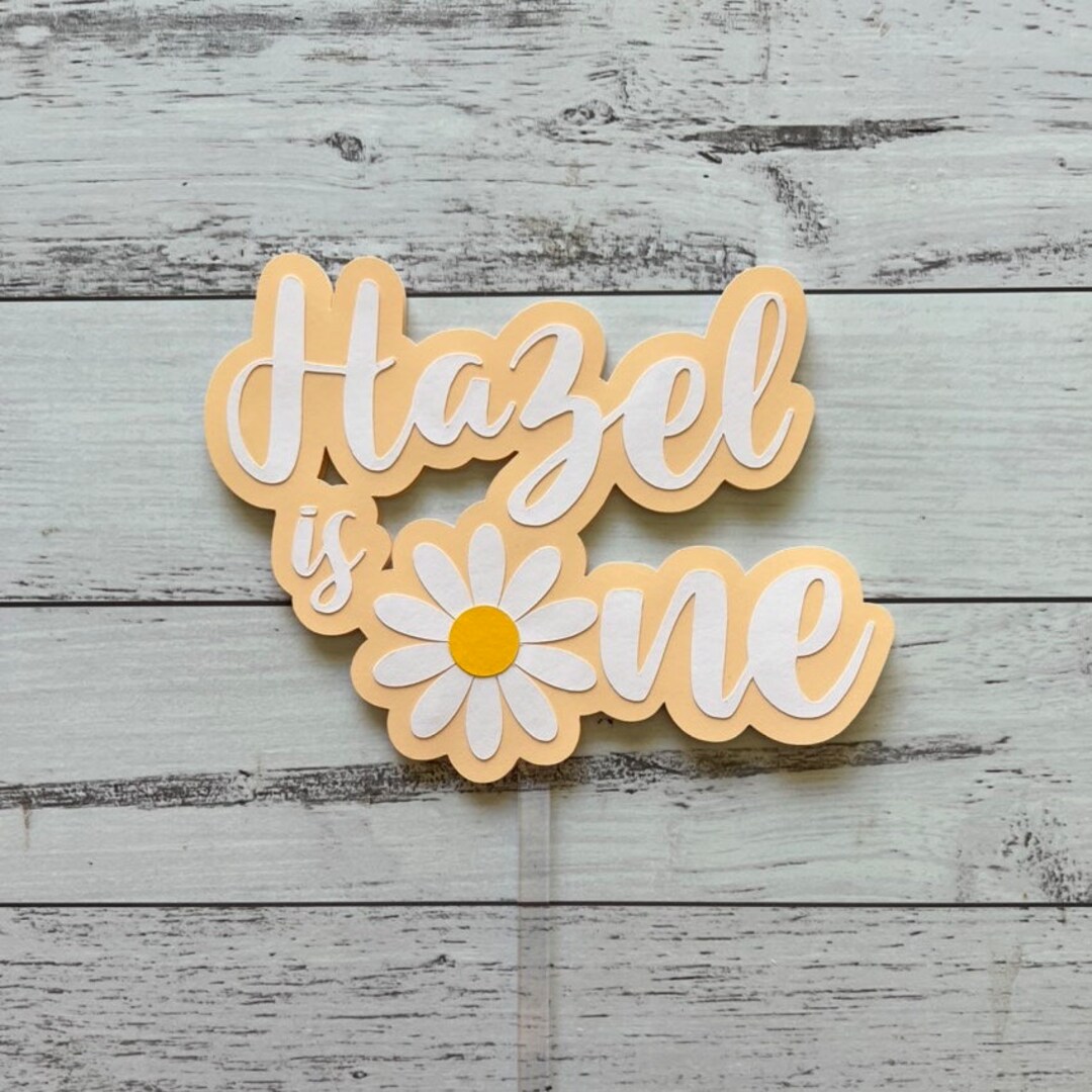 Daisy Cake Topper | First Birthday | Daisy Theme | First Birthday Cake ...