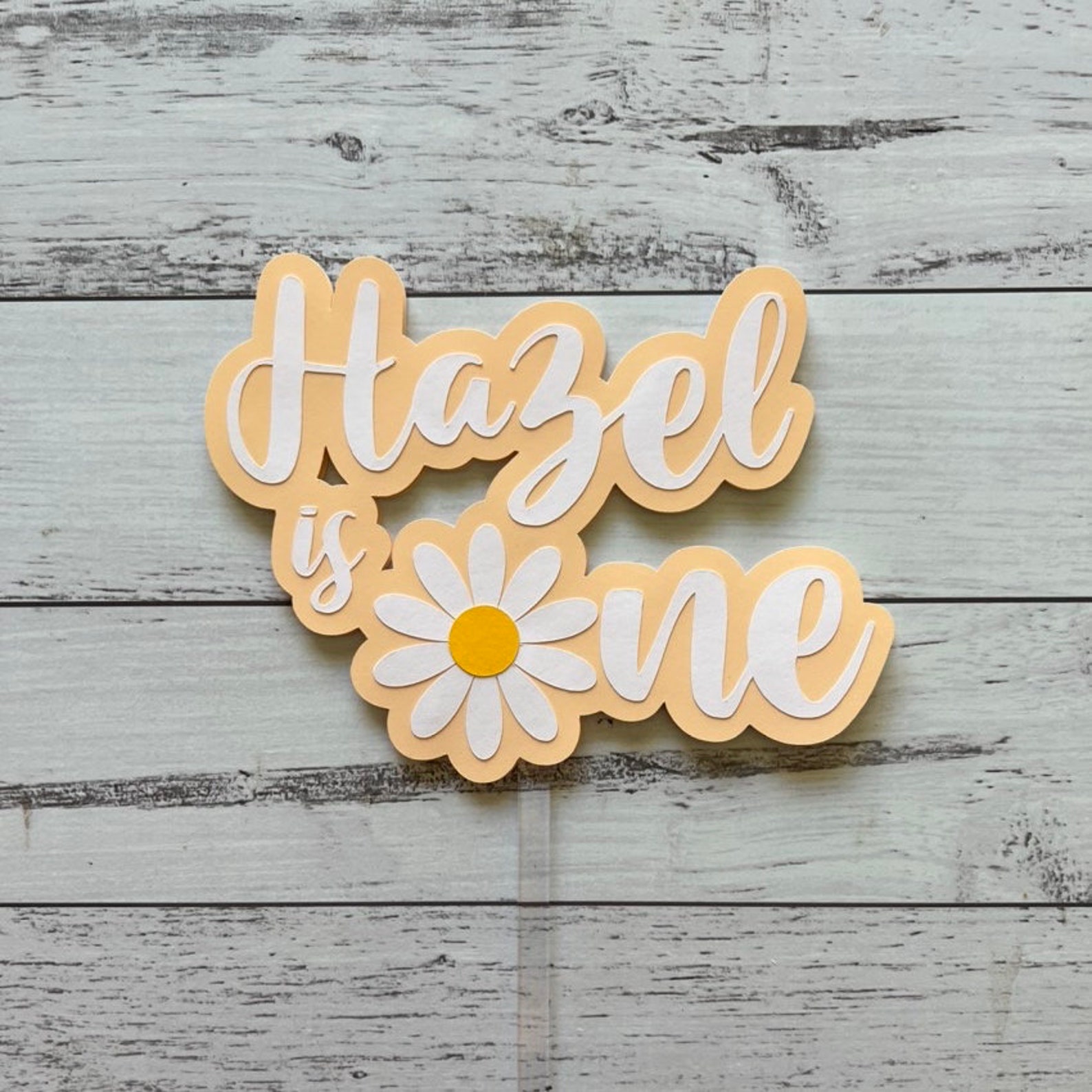 Daisy Cake Topper First Birthday Daisy Theme First - Etsy