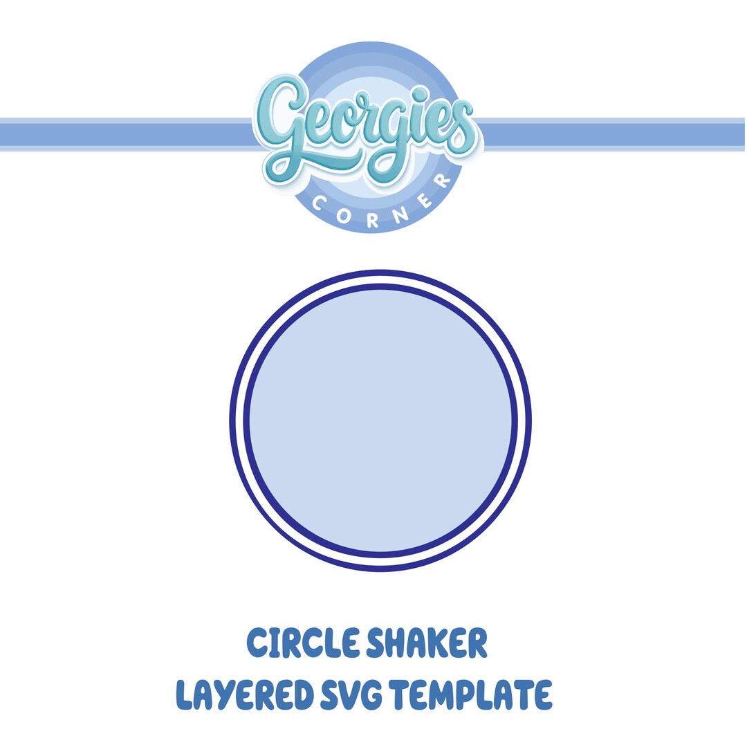 Circle Shaker SVG File | Shaker Cake Topper SVG - Etsy