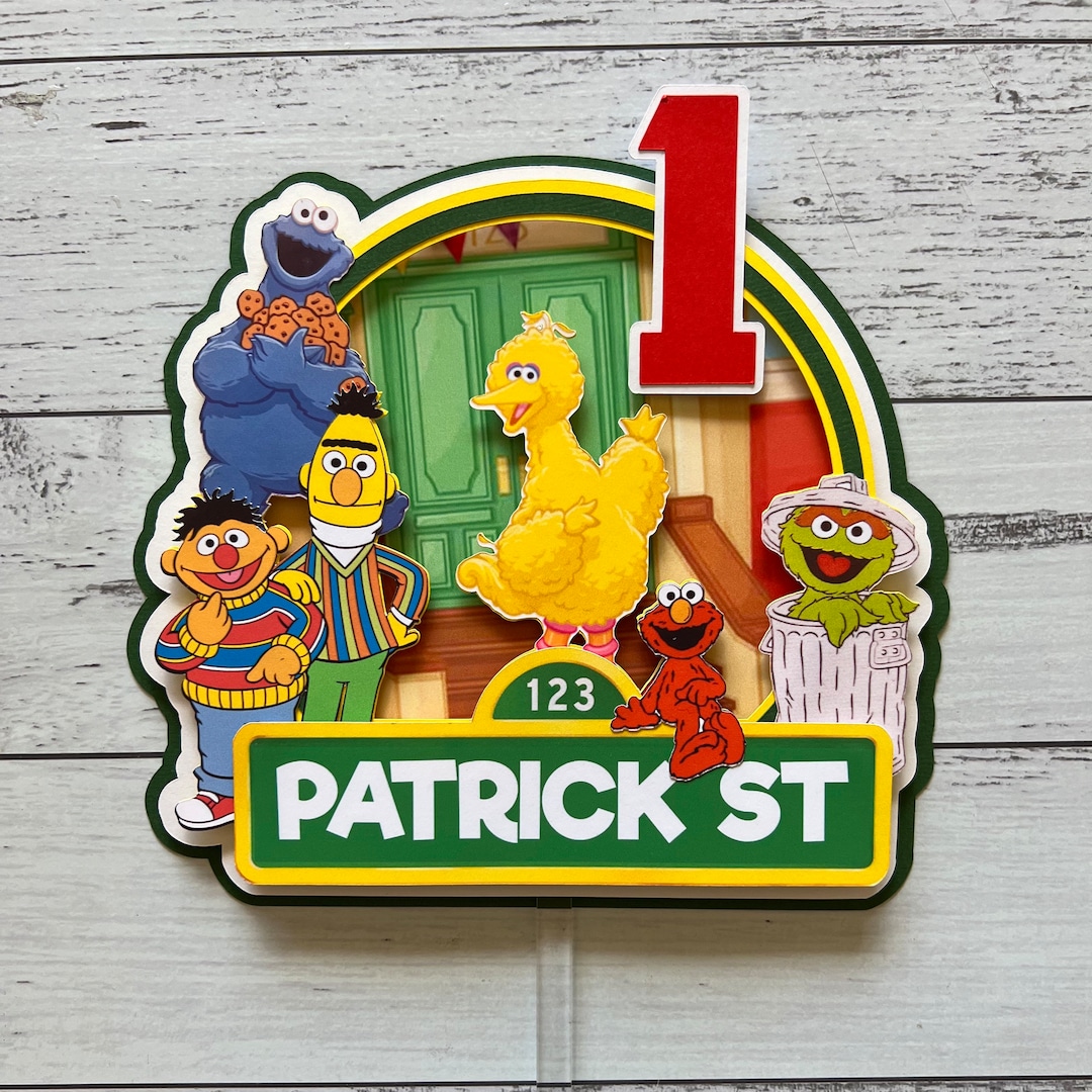 Sesame Street Cake Topper | Sesame Street Cake | Sesame Street Birthday ...