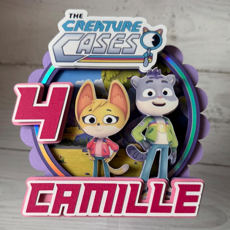 Creature Cases Cake Topper | Creature Cases Cake | Creature Cases Theme ...