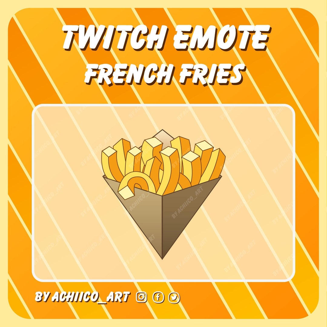 Emote Twitch / French Fries / Fast Food - Etsy