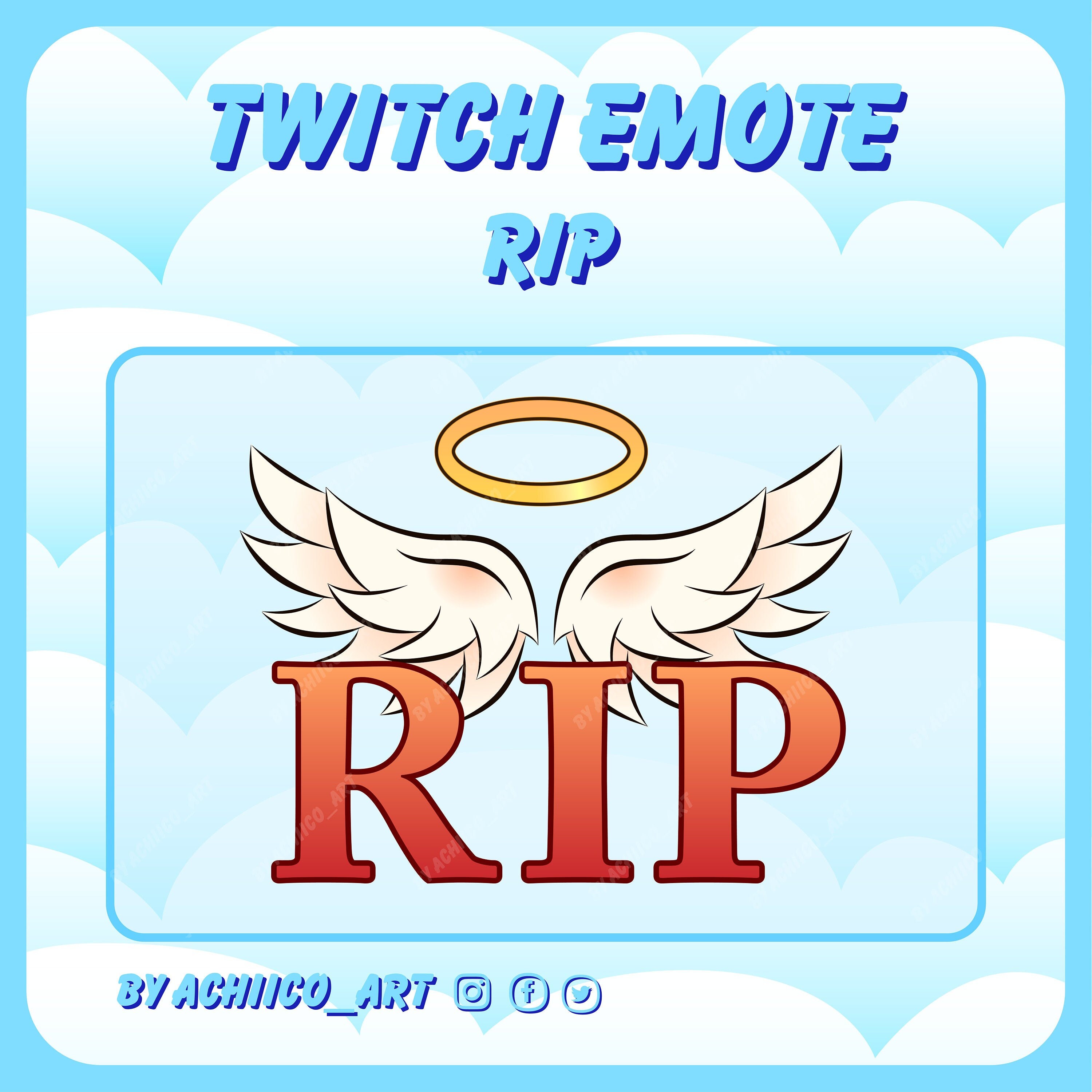 Emote Twitch / RIP With Wings / Angel - Etsy Israel